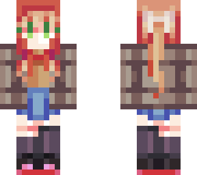 doki doki monika | Minecraft Skins