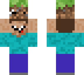 Derpy Steve Holding Block | Minecraft Skin