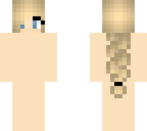 long blonde braid hair base | Minecraft Skin