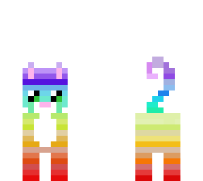 Rainbow Cat | Minecraft Skin