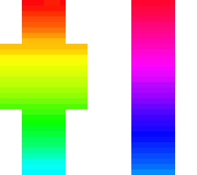 rainbow fade | Minecraft Skin