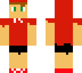 Red gamer boy | Minecraft Skin