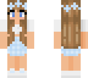 baby blue aesthetic girl | Minecraft Skin