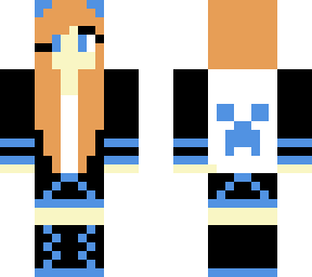 Blue creeper gamer | Minecraft Skin