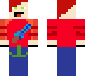 fiery gamer kid | Minecraft Skin