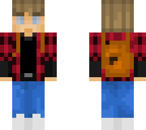 Hiker With Backpack | Minecraft Skin