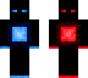 Blue and Red Void | Minecraft Skin