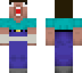 Noob Screaming cause he's holding a weight that is 1 pound | Minecraft Skin