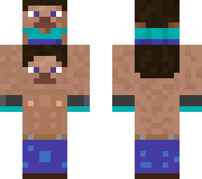 Steve mosculoso luchador soltero | Minecraft Skin
