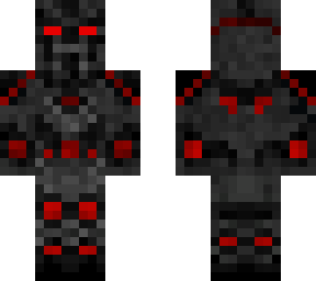 knight black and red | Minecraft Skins