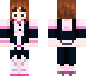 Ochaco Uraraka Bnha Minecraft Skins