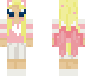 pink alien with wings kawaii | Minecraft Skin