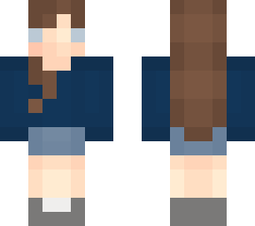 8 bit girl | Minecraft Skins