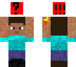steve holding a box | Minecraft Skins