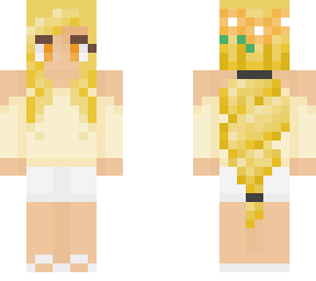 Citrine Gem Girl | Minecraft Skin