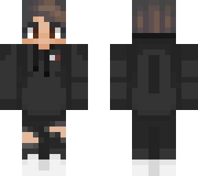 E-Boy Grey Jacket Ripped Jeans Skin | Minecraft Skin