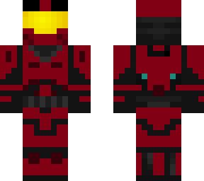 Red Spartan Mark V | Minecraft Skin