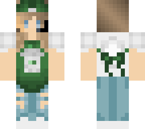 Starbucks worker w/ mic | Minecraft Skin