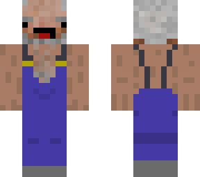 old man steven with bold path | Minecraft Skin