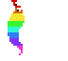 pride worm on a string | Minecraft Skin