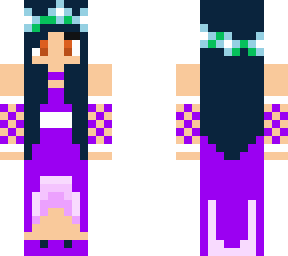 aphmau in a purple dress!!! | Minecraft Skin