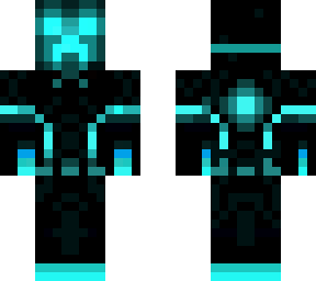 Tron Creeper v2 | Minecraft Skin