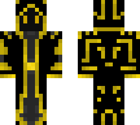Black and gold | Minecraft Skin