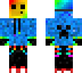 Rainbow Slime Minecraft Skin