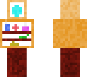 Shelves on a stand | Minecraft Skin