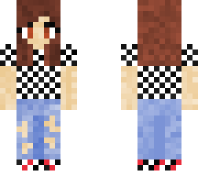 chill cool vans girl | Minecraft Skin