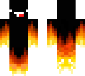 Fire Skeppy | Minecraft Skin