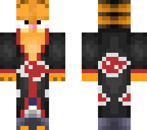 Garfield in the Akatsuki | Minecraft Skin