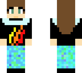 Girls Fire merch | Minecraft Skin