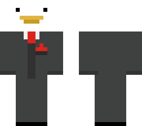 goose with elegant suit | Minecraft Skin