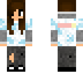 level of concern girl | Minecraft Skin
