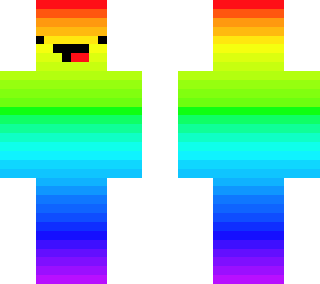 Rainbow derp | Minecraft Skin