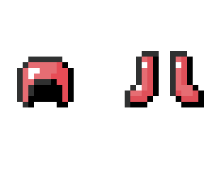 Ruby Helmet and Boots | Minecraft Skin
