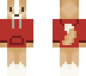 Corgi with Hoodie | Minecraft Skin