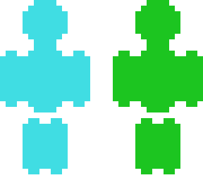 The Blue_Green Skin | Minecraft Skin
