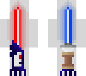 Light Saber Pixel Art | Minecraft Skin