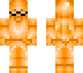 orange steve with mustache | Minecraft Skin
