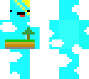 sunny sky island | Minecraft Skin