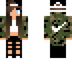Camo Girl | Minecraft Skin