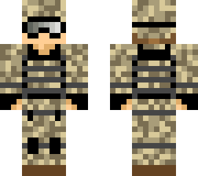 Desert Camo Soldier | Minecraft Skin