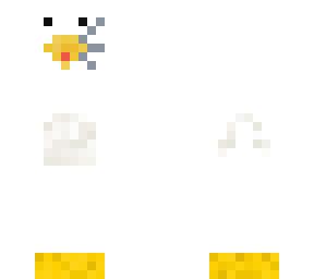 goose from untitled goose game | Minecraft Skin