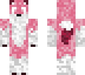 Pink Furry Fox | Minecraft Skin