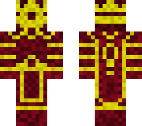 Red And Gold Knight | Minecraft Skin