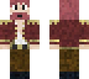 Red Pirate Captain | Minecraft Skin