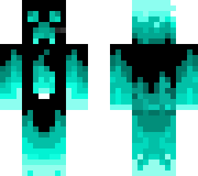 Soul fire creeper | Minecraft Skin
