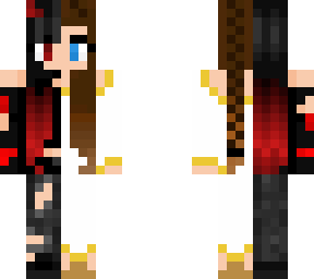 half angle and half devil | Minecraft Skins